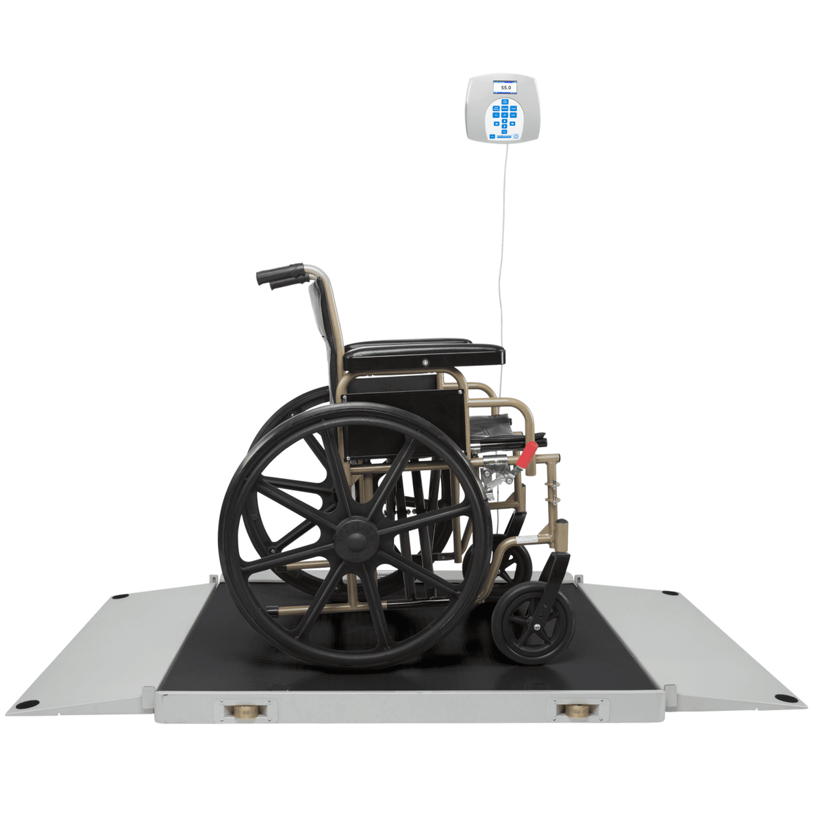 Health o Meter Digital Wheelchair Dual Ramp Scale with Extra Large Pla