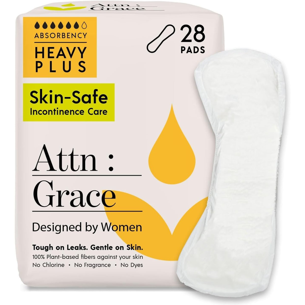 Attn Grace Heavy Plus Pads for Bladder Leaks