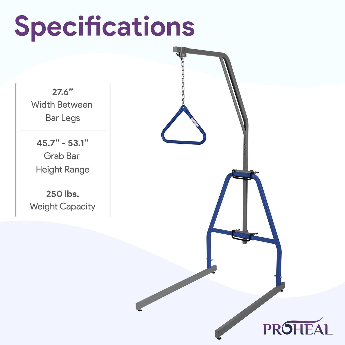 Medical Trapeze Bar for Bed Mobility with 250 lb. Weight Capacity
