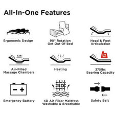 StarSleep Orin Rotating Hospital Bed - Ultimate Patient Comfort and Care