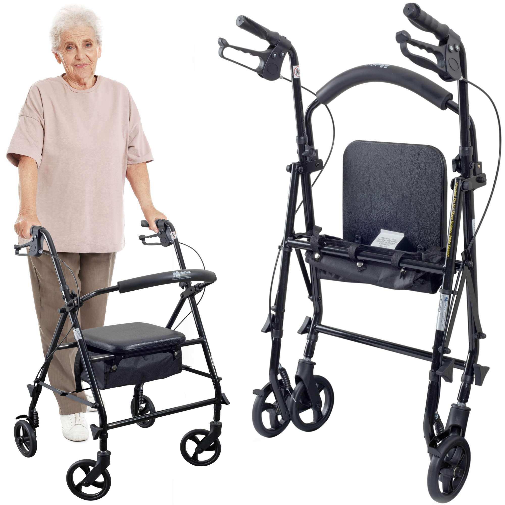 Medacure Steel Rollator Walker with Seat – Shop Home Med