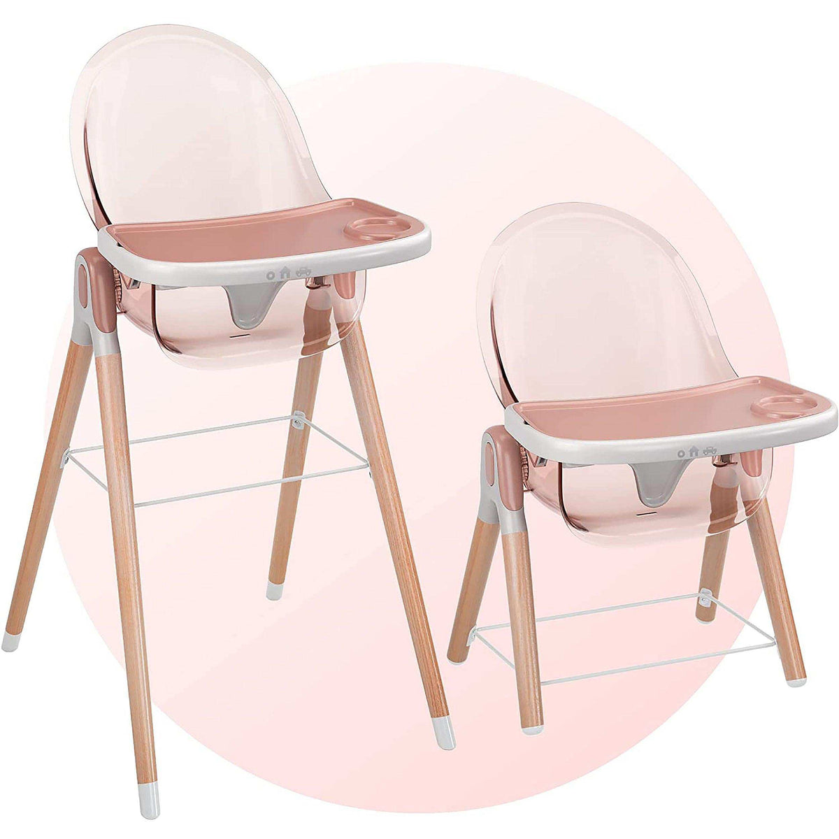 Non-Reclinable High Chair - Pink | High Chair for Kids