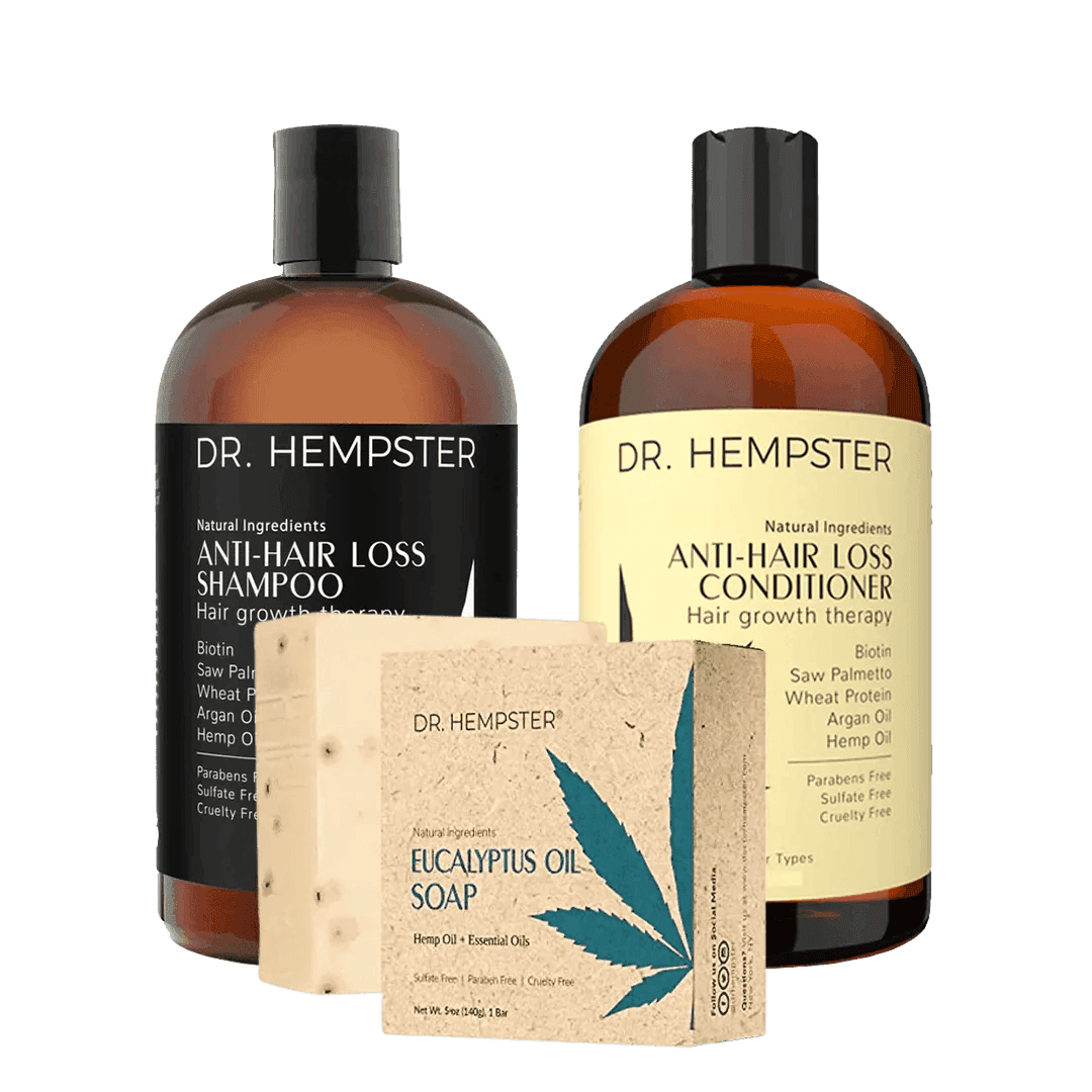 Hair Loss Shampoo & Conditioner and Eucalyptus Soap Kit - Dr Hempster
