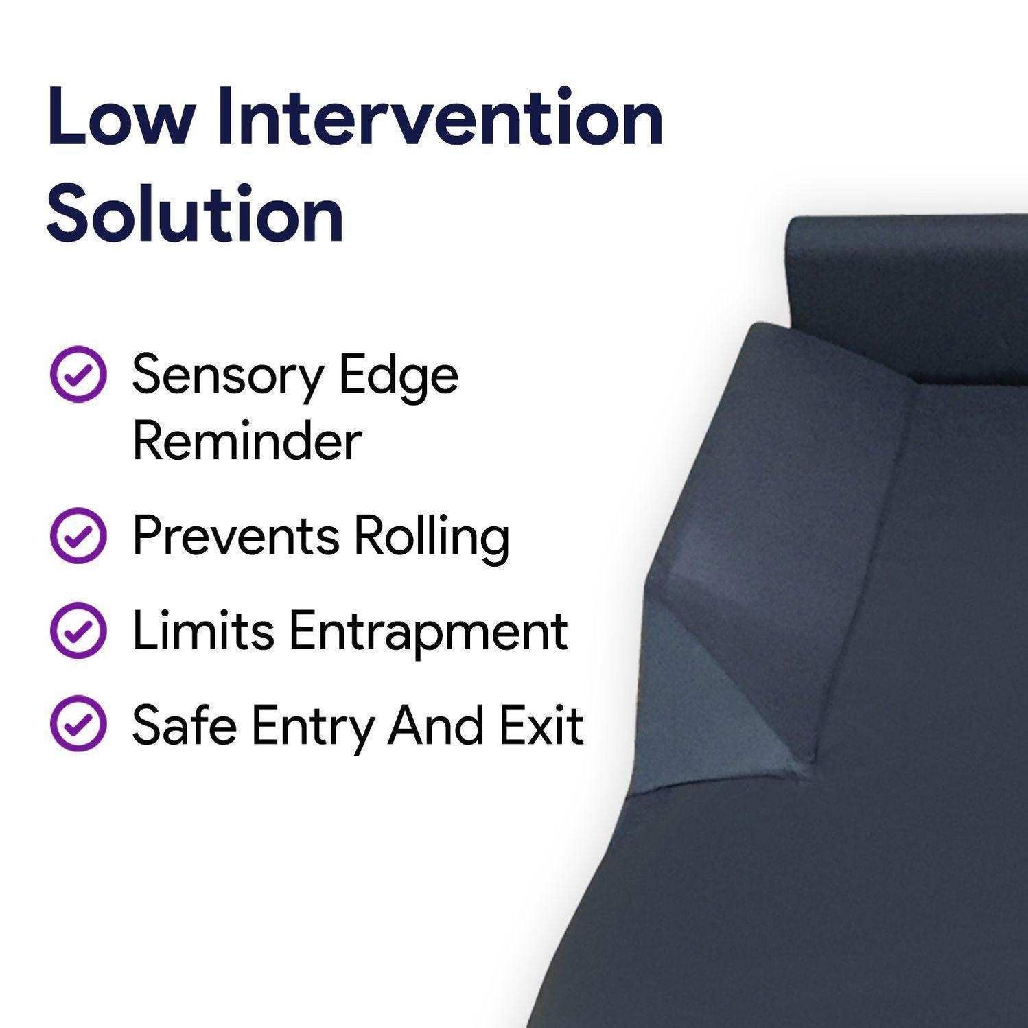 Hospital Bed Mattress Cover with Defined Foam Bolsters For Air Mattres ...