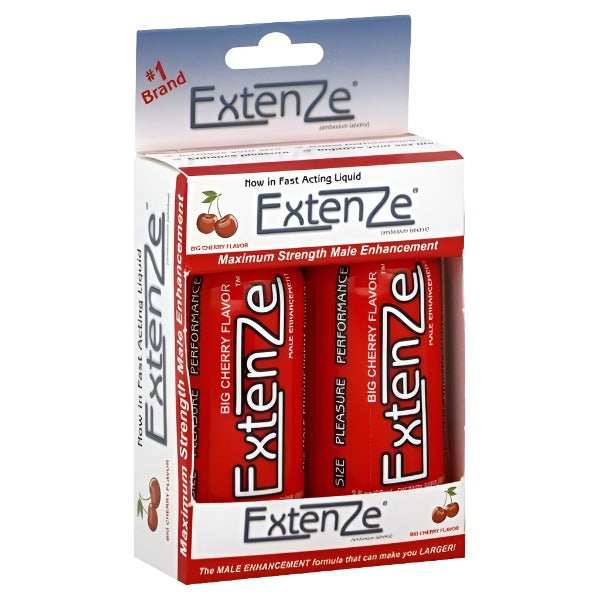 Extenze Maximum Strength Male Enhancement Liquid Big Cherry — Shop Home Med