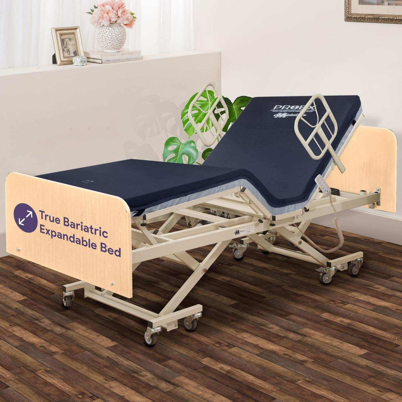 Medacure Bariatric Extendable Hospital Bed - 750lbs Cap — Shop Home Med