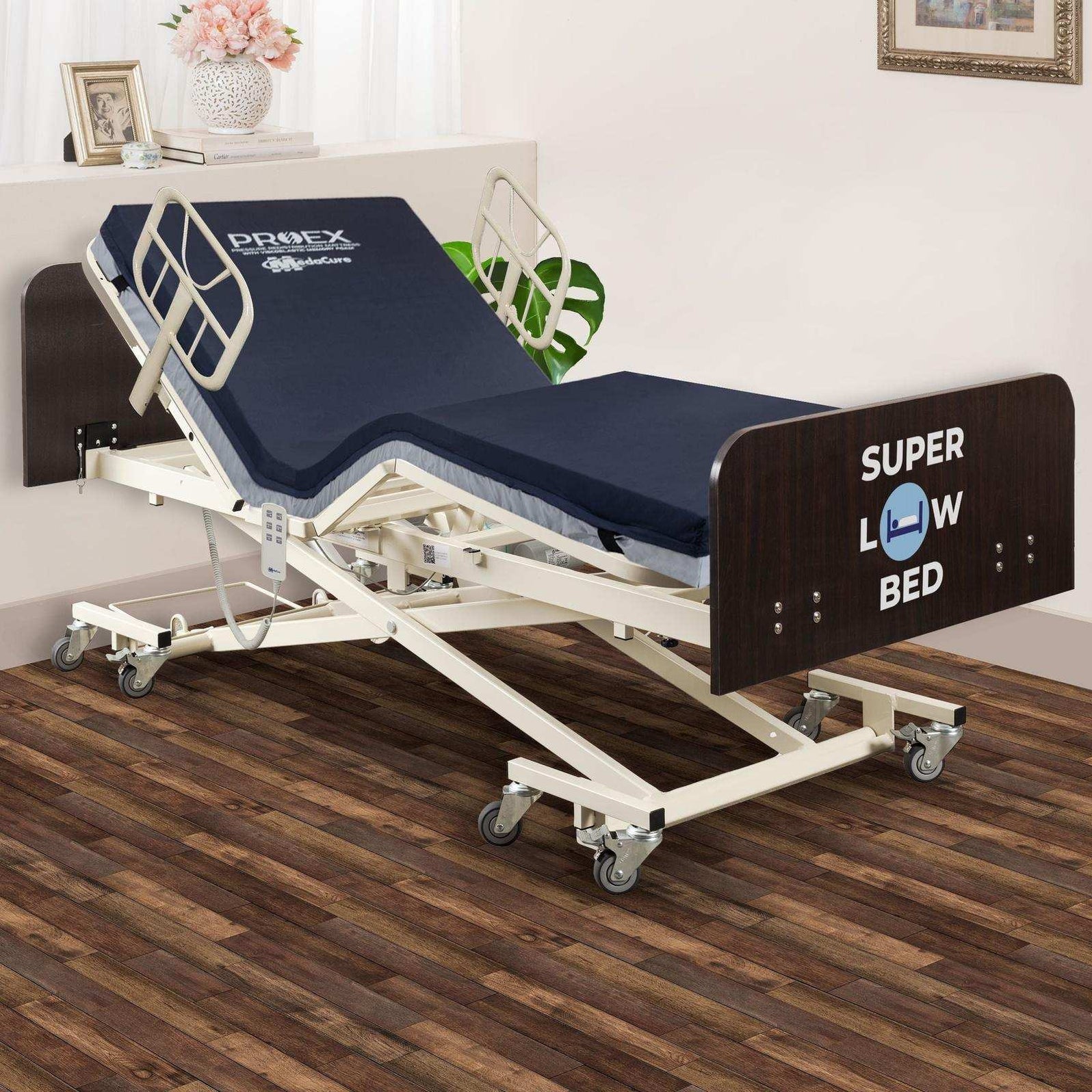 MedaCure Full Electric Hospital Bed Ultra Low — Shop Home Med