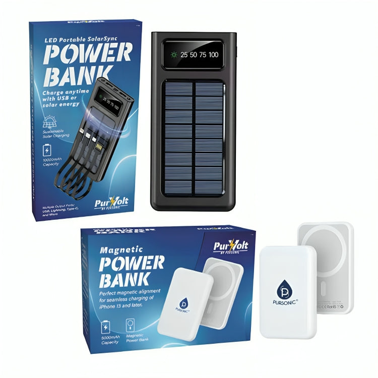 Pursonic Power-on-the-Go Power Bank Travel Bundle
